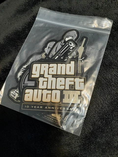RARE GTA 3 Grand Theft Auto 3 Sticker Pack 10th Anniversary Rockstar ...