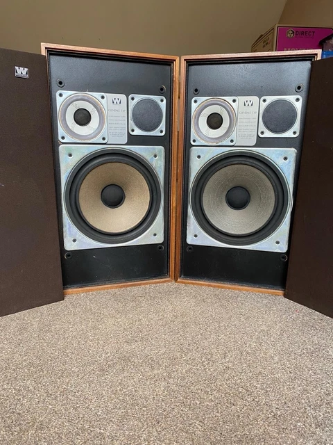 WHARFEDALE GLENDALE 3XP Bookshelf Speakers w/ Grille *WORKING GREAT ...