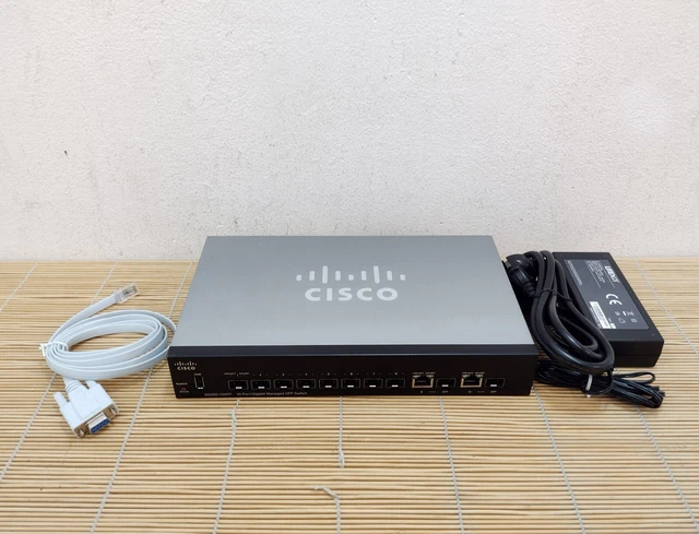 CISCO SG350-10SFP-K9 10-PORT Gigabit Managed SFP Switch with AC PSU EUR ...