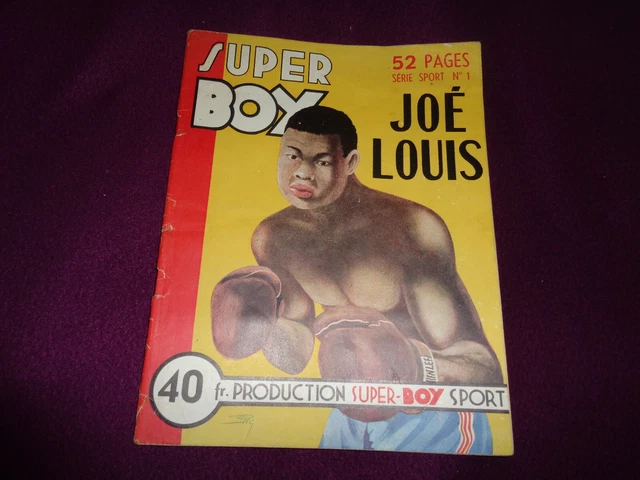 BD BOXE SUPER Boy Serie Sport N°1 Joe Louis / Ed Imperia Eo 1951 / Pm ...