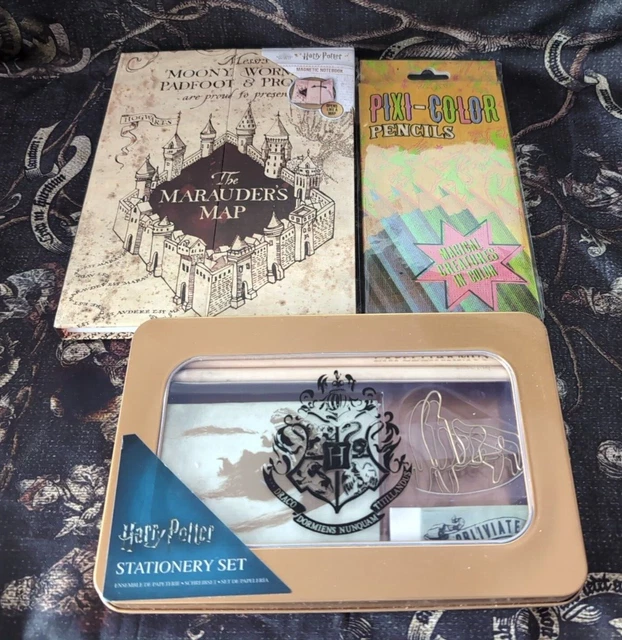 HARRY POTTER STATIONERY Bundle: Marauders Map Notepad, Pexi-Color ...