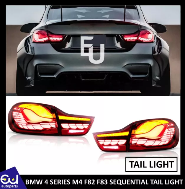 FOR BMW 4 Series F32 F33 F36 M4 F82 F83 2014-2020 Gts Full Led Tail Lights Lamps £349.99 ...
