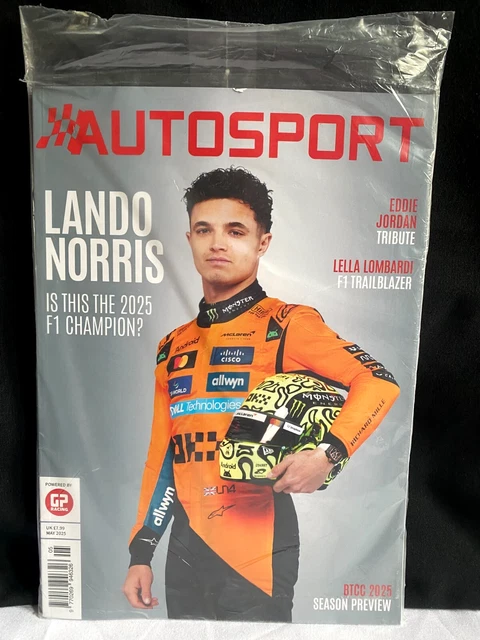 AUTOSPORT MAGAZINE MAY 2025 - Lando Norris & Eddie Jordan Formula 1 - Unopened £21.52 - PicClick UK