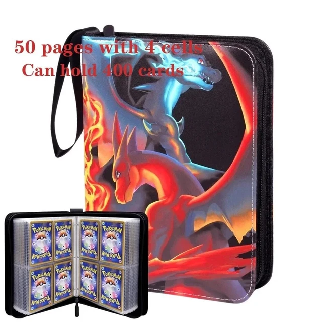 ALBUM PORTFOLIO CLASSEUR Binder Rangement Cartes Pokemon Dracaufeu EUR ...