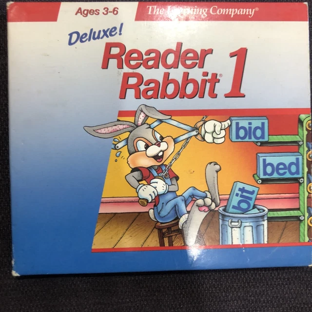 DELUXE READER RABBIT 1 Cd Rom Ages 3-6 The Learning Company $69.99 ...