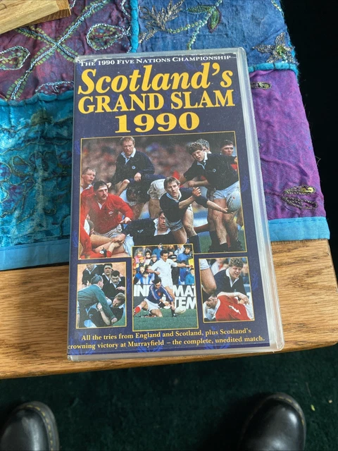 SCOTLAND'S GRAND SLAM 1990 - Five Nations - Rugby - VHS Video £4.38 ...