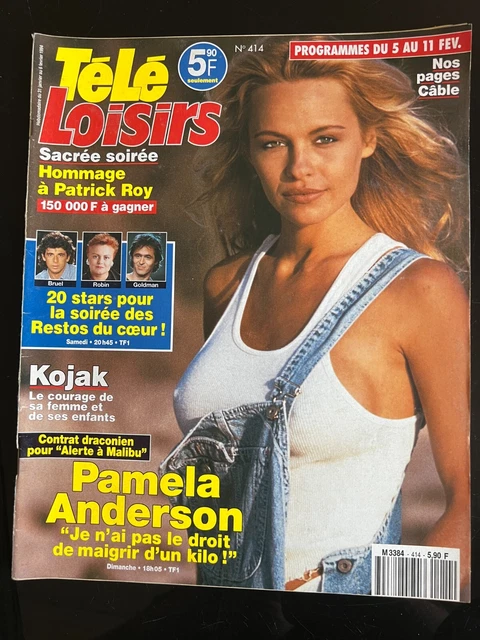 TÉLÉ LOISIRS 31/01/1994; Pamela Anderson/ Kojak/ Lorenzo Lamas/ M. Robin EUR 9,00 - PicClick FR