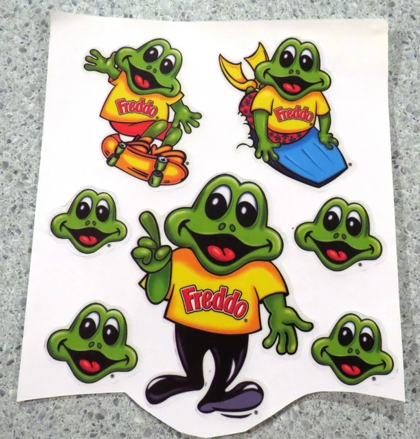 COLLECTABLE VINTAGE CONFECTIONARY Advertising Stickers: FREDDO FROG $9. ...