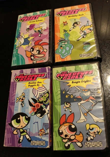 THE POWERPUFF GIRLS Cartoon Movie Network VHS Video Lot Of 3 Pre-Owned ...