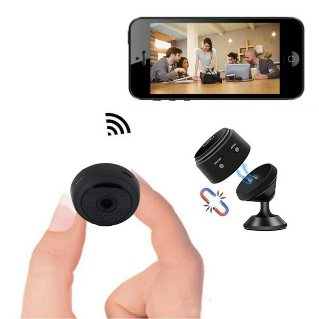 MICRO ZIMMER 1080P HD Wifi Mini Kamera Versteckt Videokamera Magnet A9 ...