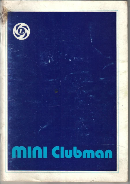 MINI CLUBMAN ORIGINAL Drivers Handbook 1976 Pub. No. Carte postale 3548 ...