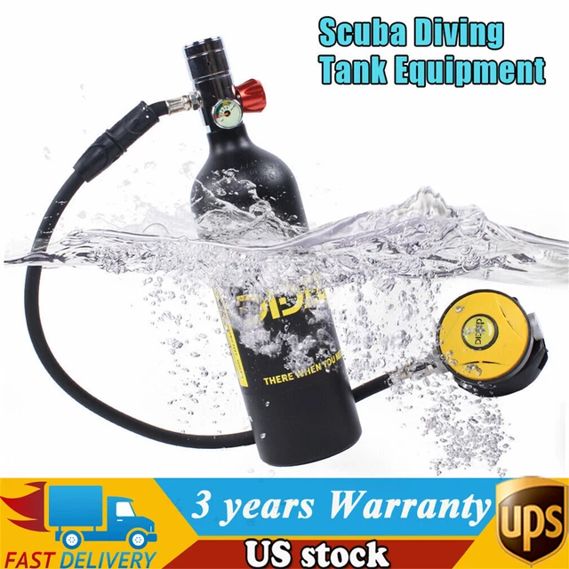 DIVING SCUBA TANK 1L Mini Air Oxygen Cylinder Small Emergency 1L 15-20 ...