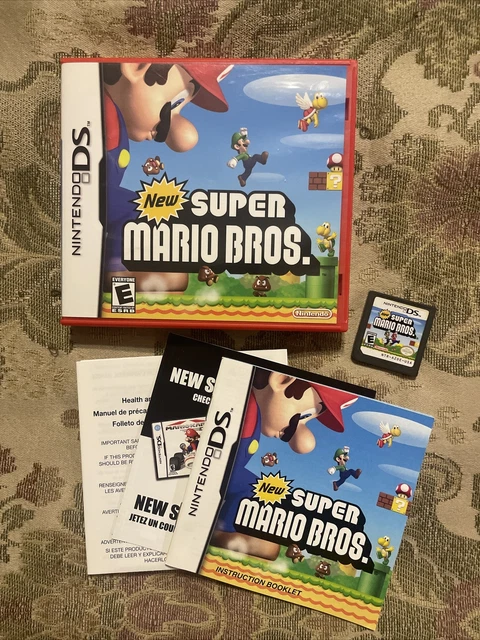 NEW SUPER MARIO Bros. (Nintendo DS, 2006) Authentic Complete In Box ...