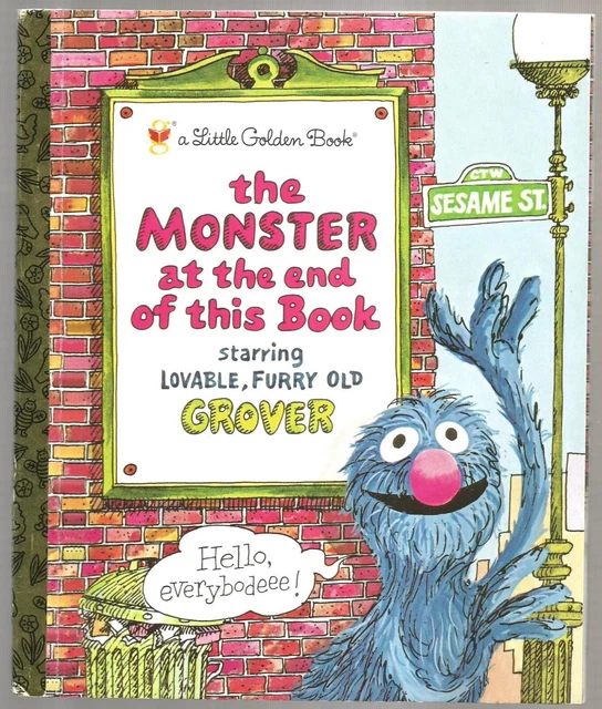 CHILDREN'S LITTLE GOLDEN Book THE MONSTER AT THE END OF THIS BOOK ...