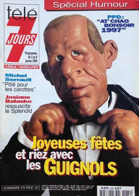 TÉLÉ 7 JOURS 1962 LES GUIGNOLS PASCAL OBISPO JOSIANE BALASKO DANIEL ...