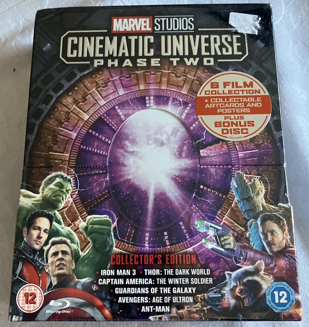 MARVEL STUDIOS COLLECTOR'S Edition Blu-Ray Box Set -Phase Two 6-Film ...
