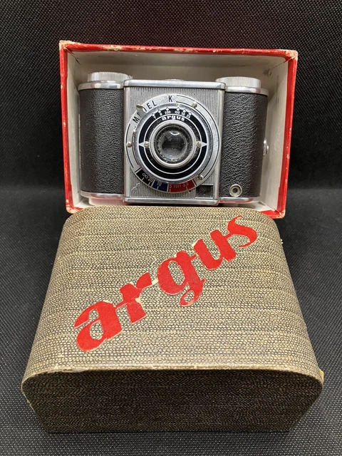 SUPER RARE ARGUS Model K Vintage 35mm Camera With Original Packaging ...