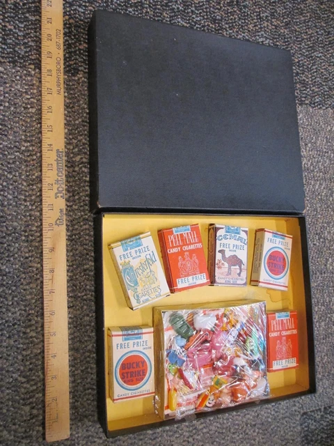 CANDY BOX CIGARETTE 1950s salesman sample premium gumball machine ...