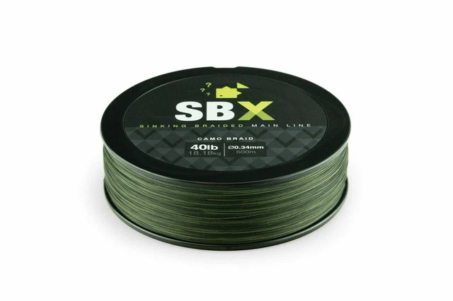 NEW THINKING ANGLERS SBX SINKING BRAIDED MAINLINE 40lb 300m 0r 600m $84 ...