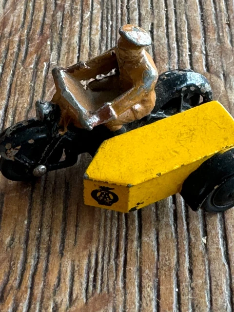 DINKY TOYS MOTOR CYCLE PATROL REF 44B "AA" PETIT logo MADE IN ENGLAND ...