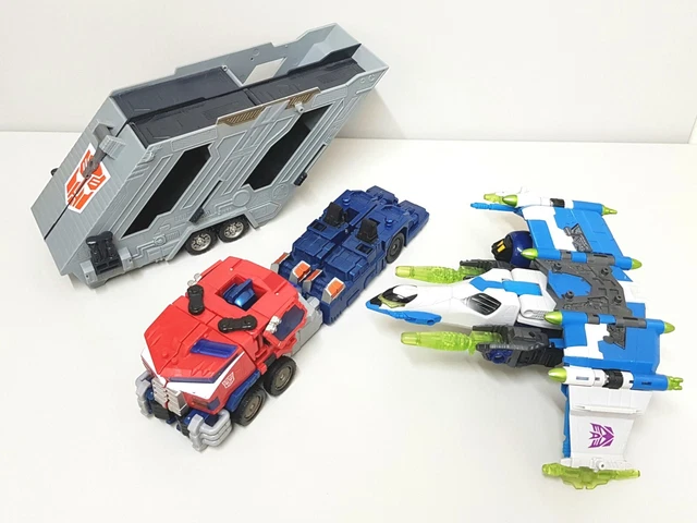 TRANSFORMERS ENERGON CYBERTRON Optimus Prime Megatron Bundle Lot Spares ...