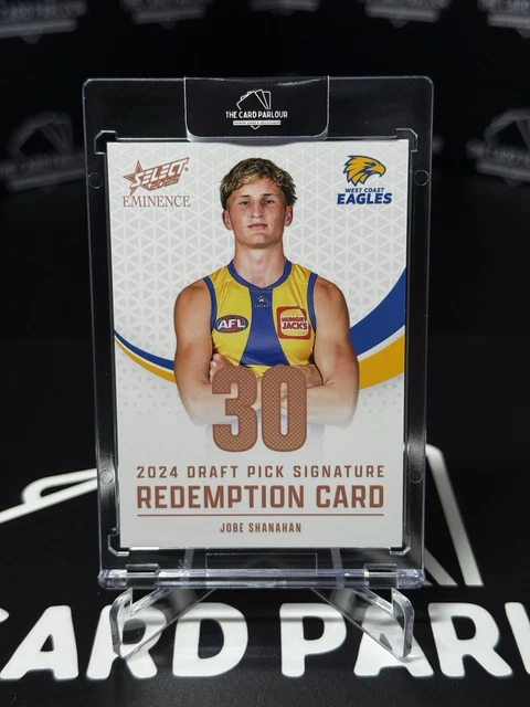 2025 AFL SELECT Eminence Jobe Shanahan Draft Pick Copper Signature ...