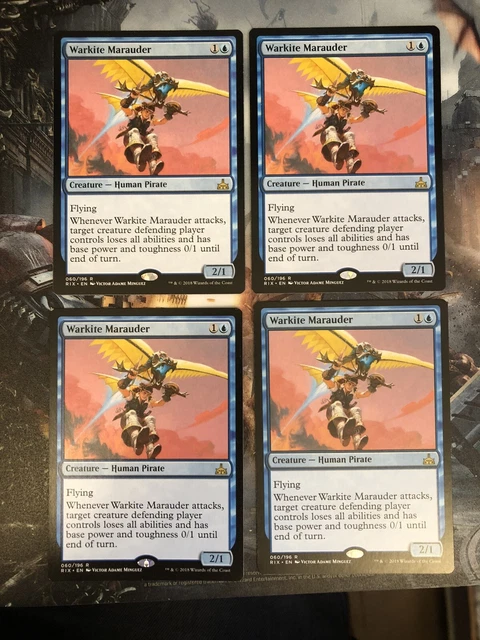 4 X WARKITE Marauder Rivals of Ixalan neuf comme neuf MTG Magic the Gathering x4 MKE EUR 7,97 ...