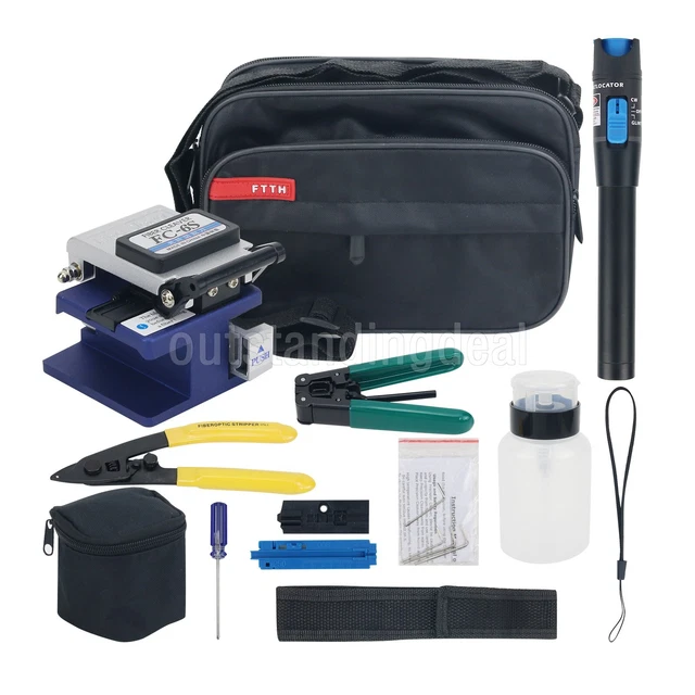 FIBER OPTIC FTTH Tool Kit Optical Fiber Cold Splicing FC-6S Fiber ...