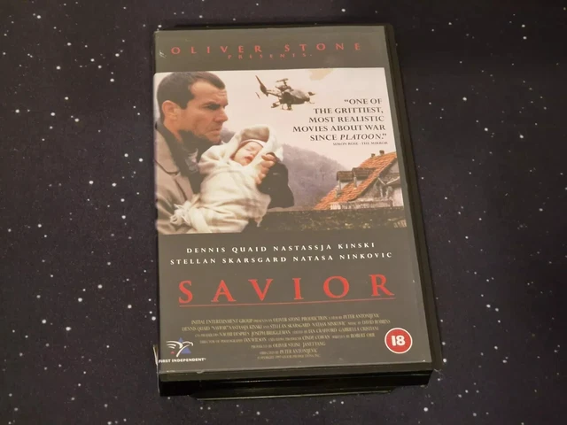 SAVIOUR ~ FIRST Independent Ex Rental VHS ~ Dennis Quaid, Nastaasja ...