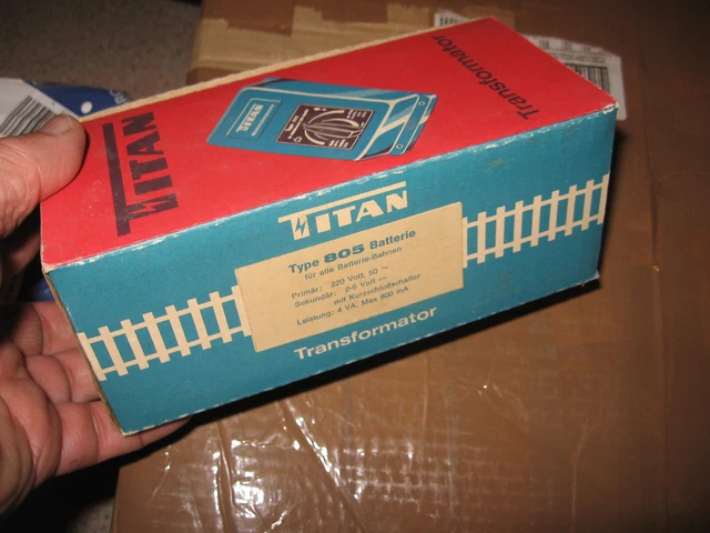 TITAN TRAFO TRANSFORMATOR Modelleisenbahn NOS Type 805 OVP £0.89 ...