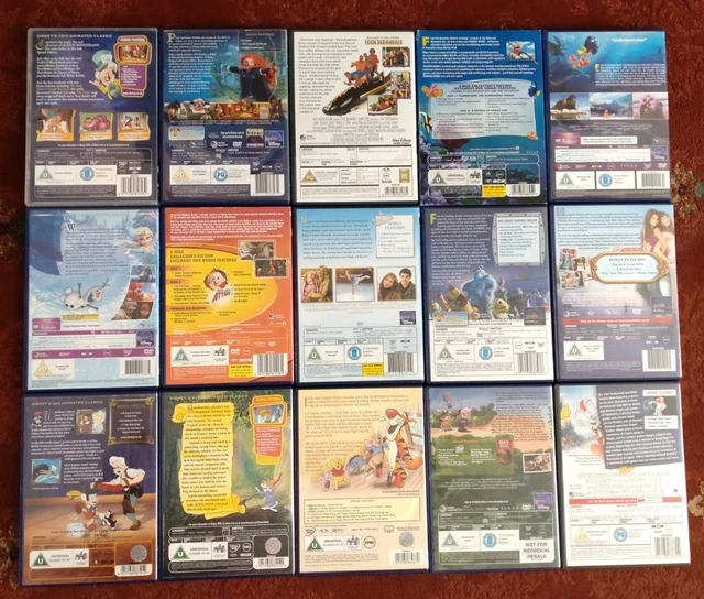 DISNEY PIXAR MOVIE Classics 15 DVD Collection Job lot Bundle Childrens ...