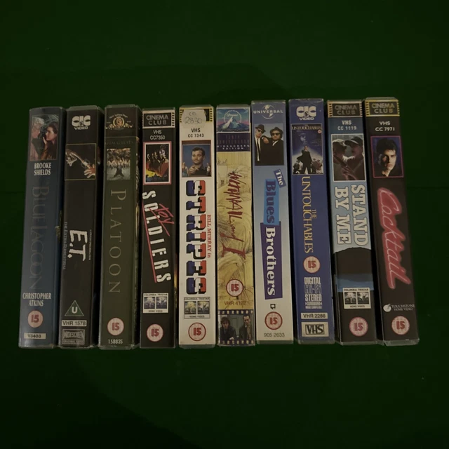 VHS BUNDLE ICONIC 80s £10.00 - PicClick UK