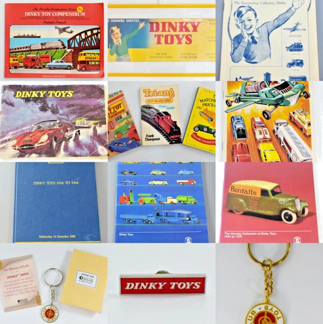 DINKY TOYS CATALOGUES ATLAS & ORIGINAL plus PIN BADGES - CHOOSE FROM ...