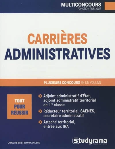 CARRIERES ADMINISTRATIVES, CAROLINE Binet et Marc Dalens EUR 3,00 ...