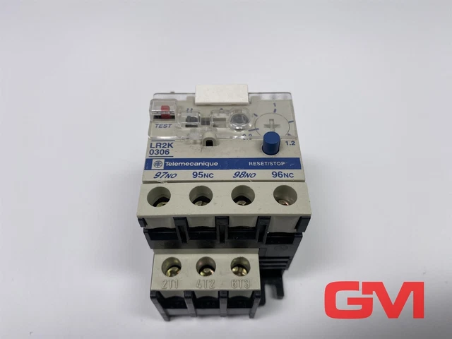 TELEMECANIQUE MOTORSHUTZRELAIS LR2K0306 Thermal Overload Relays 0.8 1.2 ...