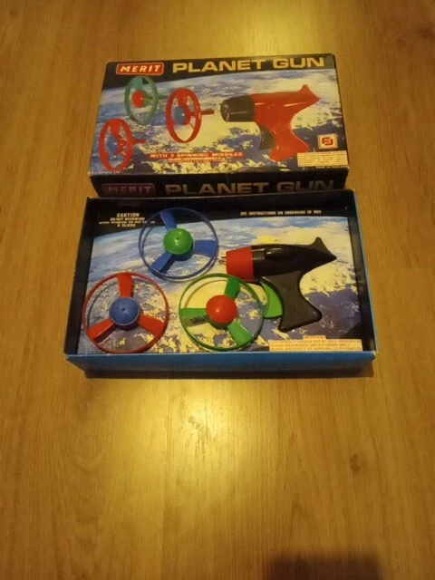 VINTAGE 1950S MERIT TOY DAN DARE PLANET GUN, BOXED, COMPLETE, 3 ...