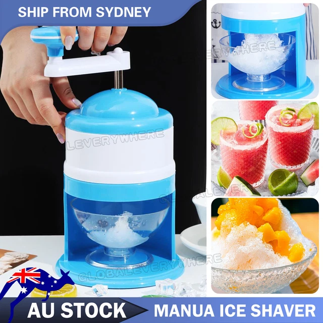 MANUAL ICE SHAVER Crusher Shredding Snow Cone Maker Machine Create ...