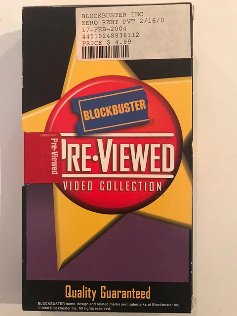 VINTAGE BLOCKBUSTER PREVIEWED Video Collection “Sexy Beast” Vhs 2001 £ ...
