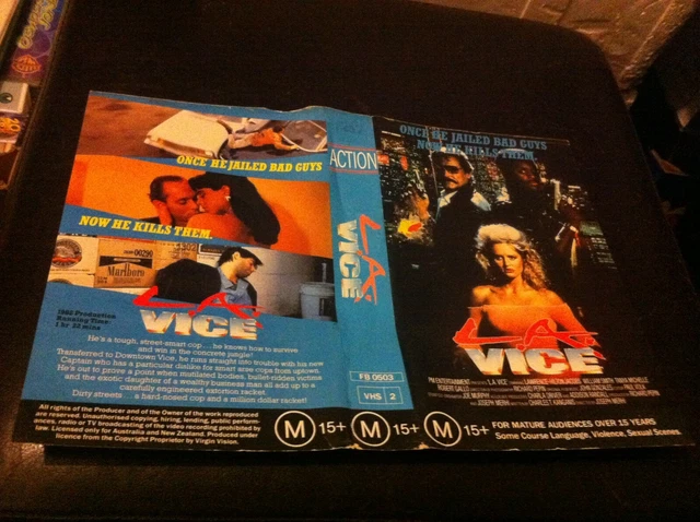 LA VICE VHS Ex-rental video tape Will Smith 1988 Virgin Cop Robbers ...