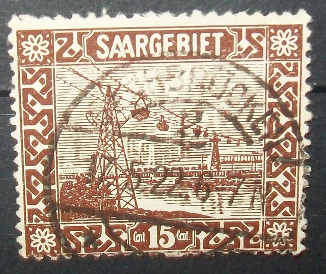 N°2014K STAMP DEUTSCHES REICH SAARGEBIET CANCELED Aus EUR 0,14 ...