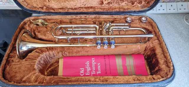 CORTON 80 TRUMPET with Case Brass Finish Made in France No 081935 ...