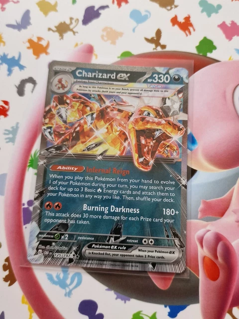 POKÉMON TCG CHARIZARD ex SV03: Obsidian Flames 125/197 Holo Double Rare ...