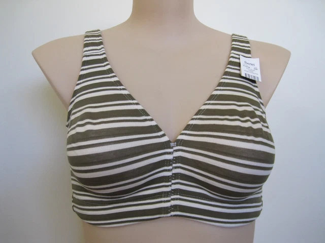 BERLEI LADIES COTTON Wirefree Bra sizes 14B 16B 18B 20B Colour Khaki ...