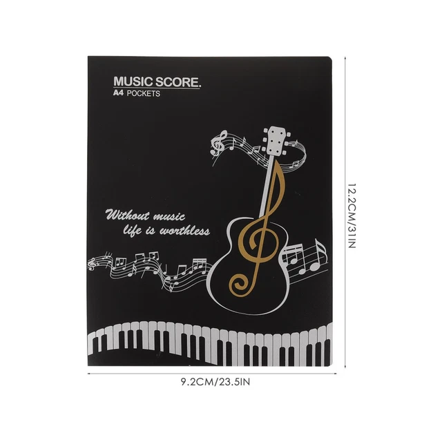 A4 SIZE MUSIC Folder Music Book Music Folder Sheet Music Folders Binder ...