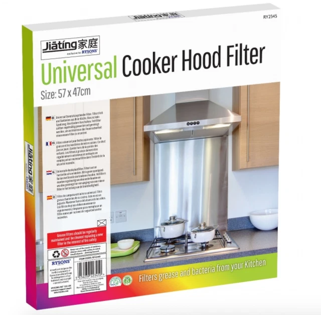UNIVERSAL COOKER HOOD Grease Filter Extractor Fan Kitchen Cut To Size ...