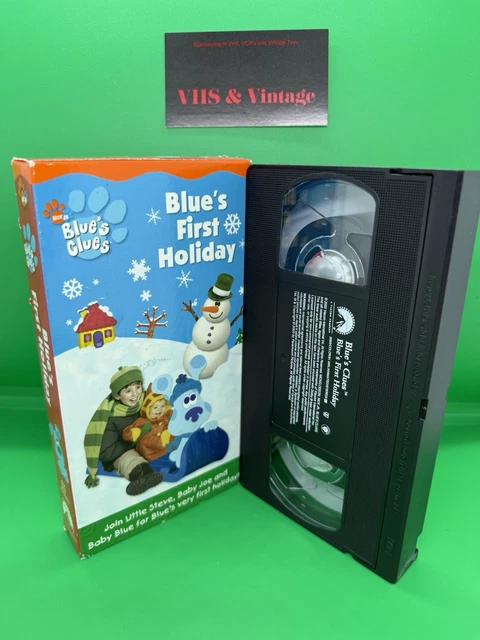 BLUES CLUES BLUES First Holiday VHS Tape 2003 Nickelodeon Nick Jr Kids ...