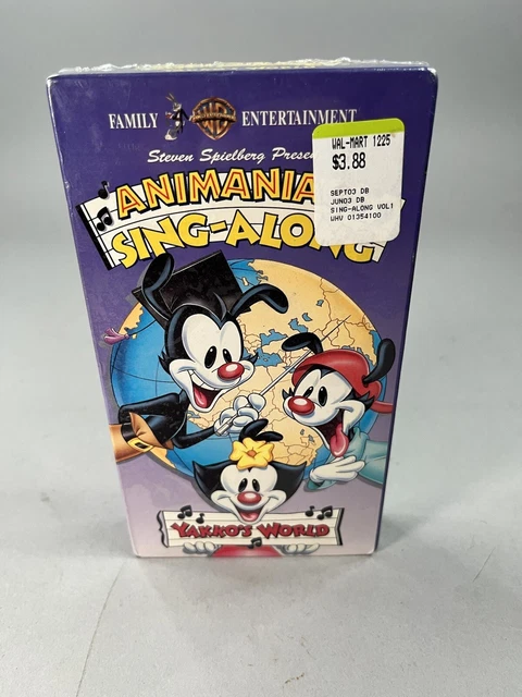 ANIMANIACS YAKKOS WORLD: An Animaniac Singalong VHS 1994 film cartone ...