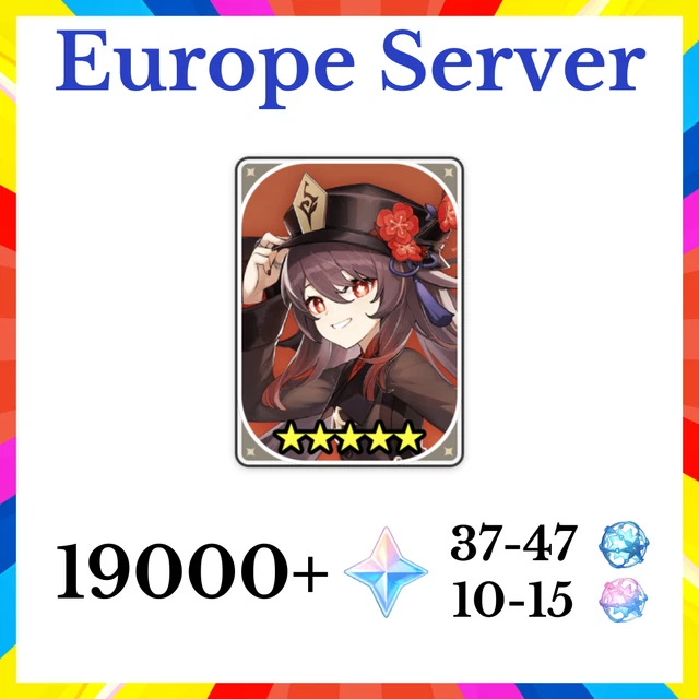 EUROPE SERVER GENSHIN Impact Hu Tao AR 37+ Starter TRADING CARD £7.91 ...