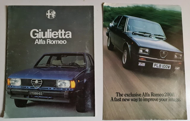 ALFA ROMEO GIULIETTA Car Brochure & 2000 Leaflet UK Market £9.99 ...
