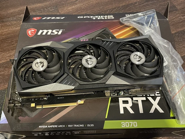 MSI NVIDIA GEFORCE RTX 3070 GAMING X Trio 8GB GDDR6 DLSS RT Graphics ...